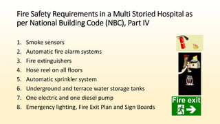 Fire in hospital settings. dr pranav | PPTX
