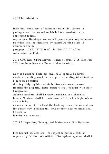 Fire Inspection Form Address __________________ | PDF