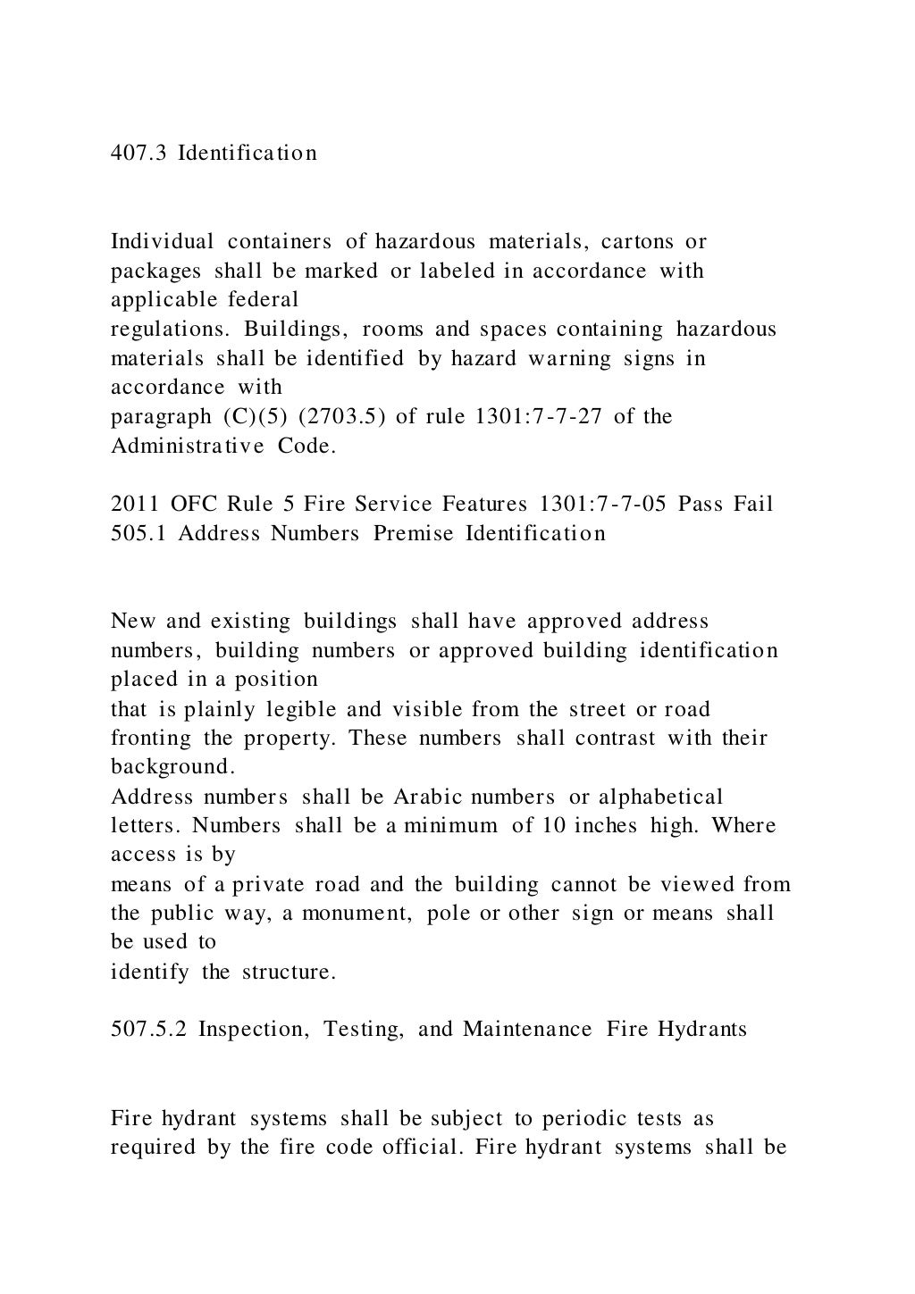 Fire Inspection Form Address __________________ | DOCX