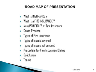 Fire insurance | PPTX