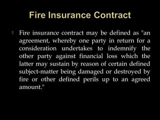 Fire insurance | PPT