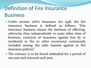 Fire insurance | PPSX