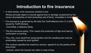 Fire insurance | PPTX | Home Insurance | Insurance
