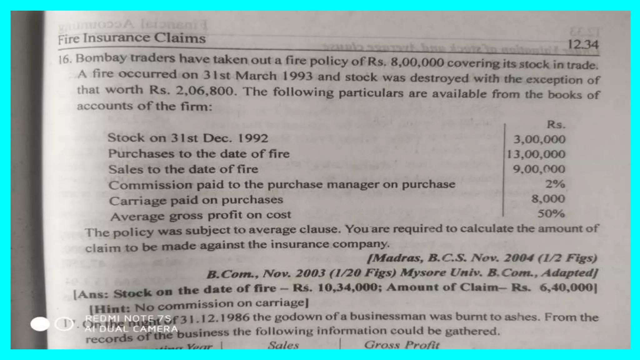 FIRE iNSURANCE - AVERAGE CLAUSE.pptx