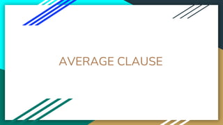 FIRE iNSURANCE - AVERAGE CLAUSE.pptx