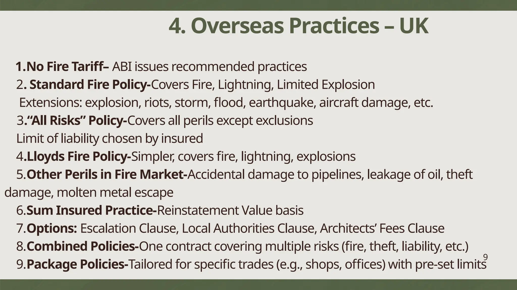 fire insurance assigment industrial tarrrif .pptx