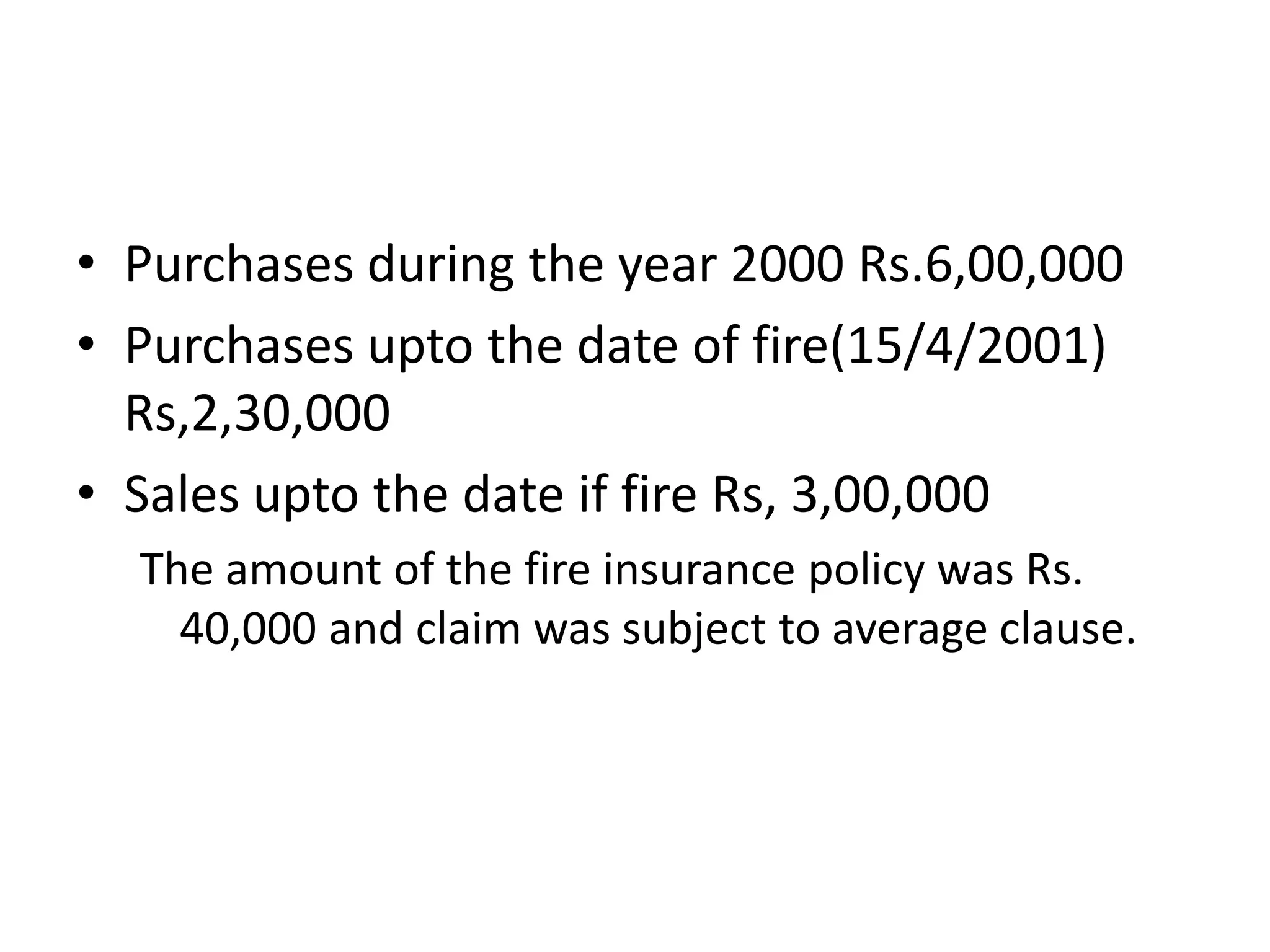Fire insurance claim | PPTX