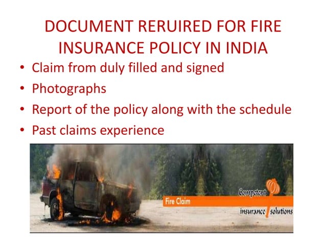 Fire insurance claim | PPTX | Home Insurance | Insurance