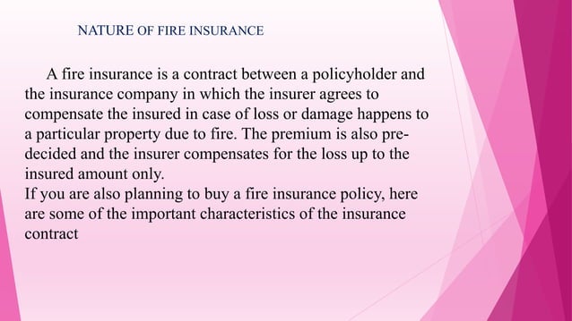 Fire insurance part1 | PPTX | Home Insurance | Insurance