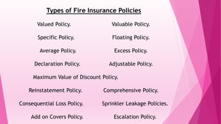 Fire insurance part1 | PPTX | Home Insurance | Insurance