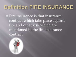 Fire insurance ppt | PPTX