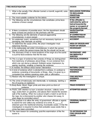 FIRE INVESTIGATION MOCK QUESTION ANSWER.docx