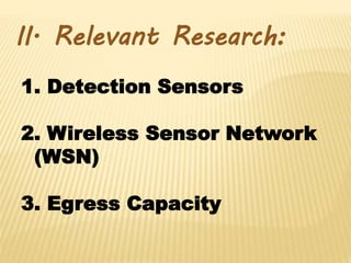 IOT based Intelligence for Fire Emergency Response | PPTX