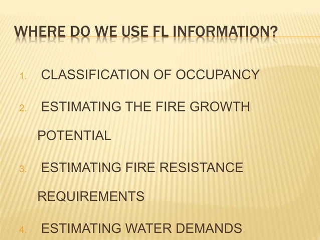 Fire Load Calculation - CPWD(2).pptx | Chemistry | Science