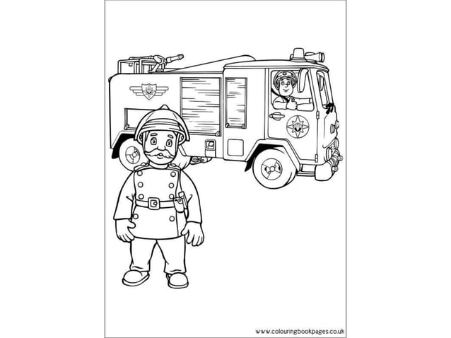 Fireman sam Colouring Pages and Kids Colouring Activities | PPT