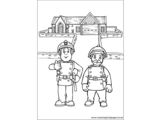 Fireman sam Colouring Pages and Kids Colouring Activities | PPT