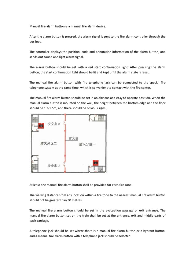 fire manual call and hydrant button | PDF