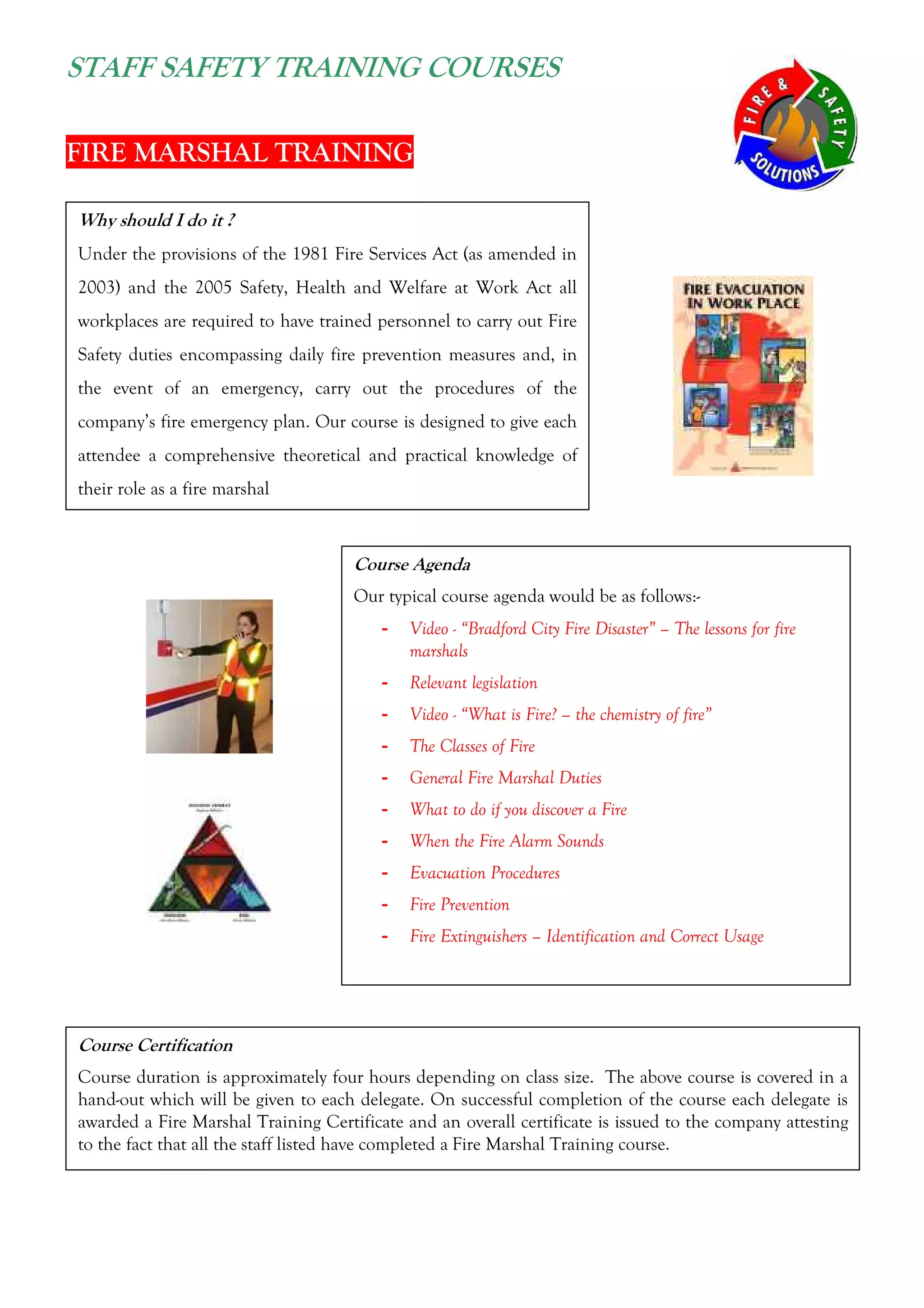 Fire Marshal Training | PDF