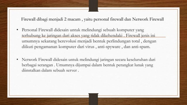 Firewall, NAT dan Proxy Server | PPT