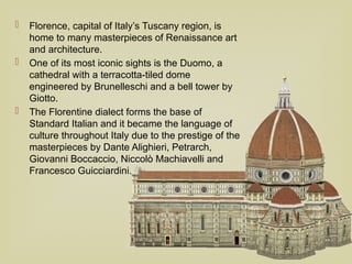Firenze .power point presentation worked | PPTX