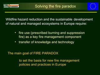 Fire Paradox - European Project | PPT