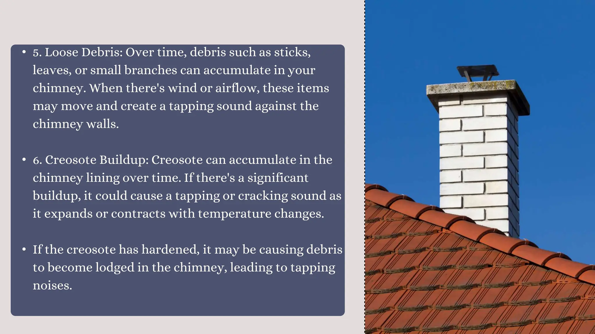 Causes of Tapping Sound in Chimney and Fixes | PPT