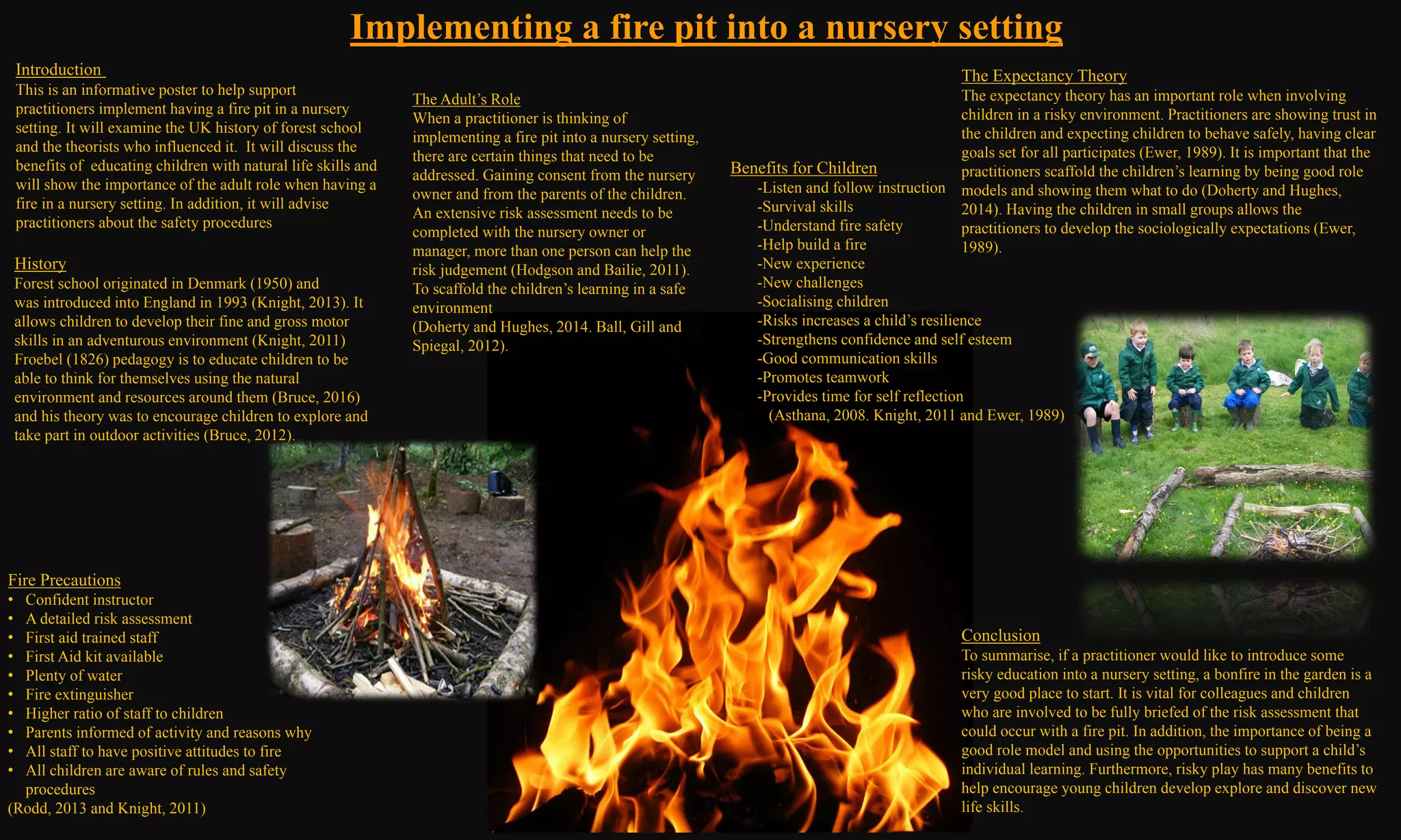 Implementing a fire pit into a nursery setting | PPTX