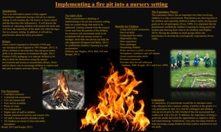Implementing a fire pit into a nursery setting | PPTX
