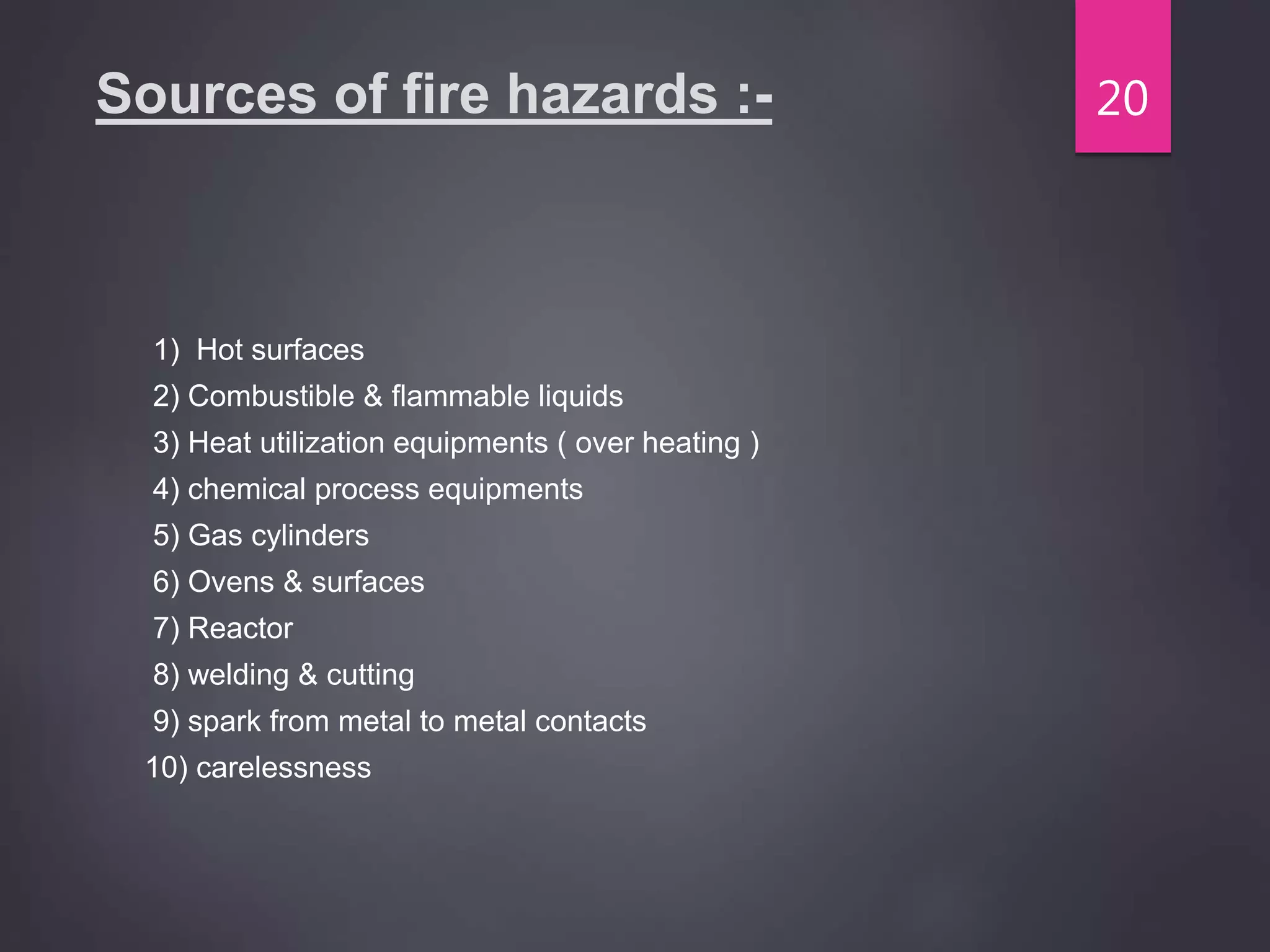Fire and explosion hazards | PPTX
