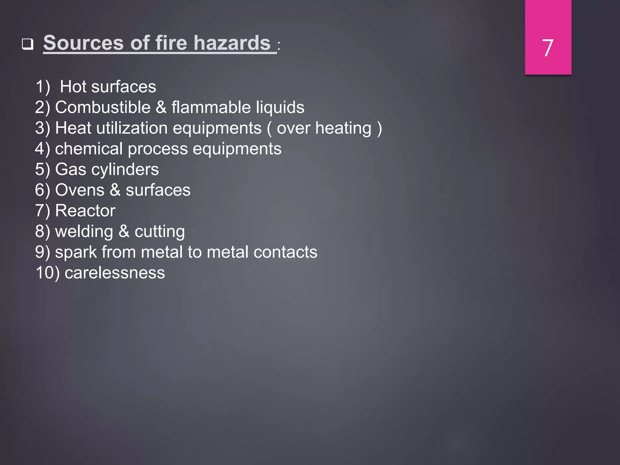 Fire and explosion hazards | PPTX