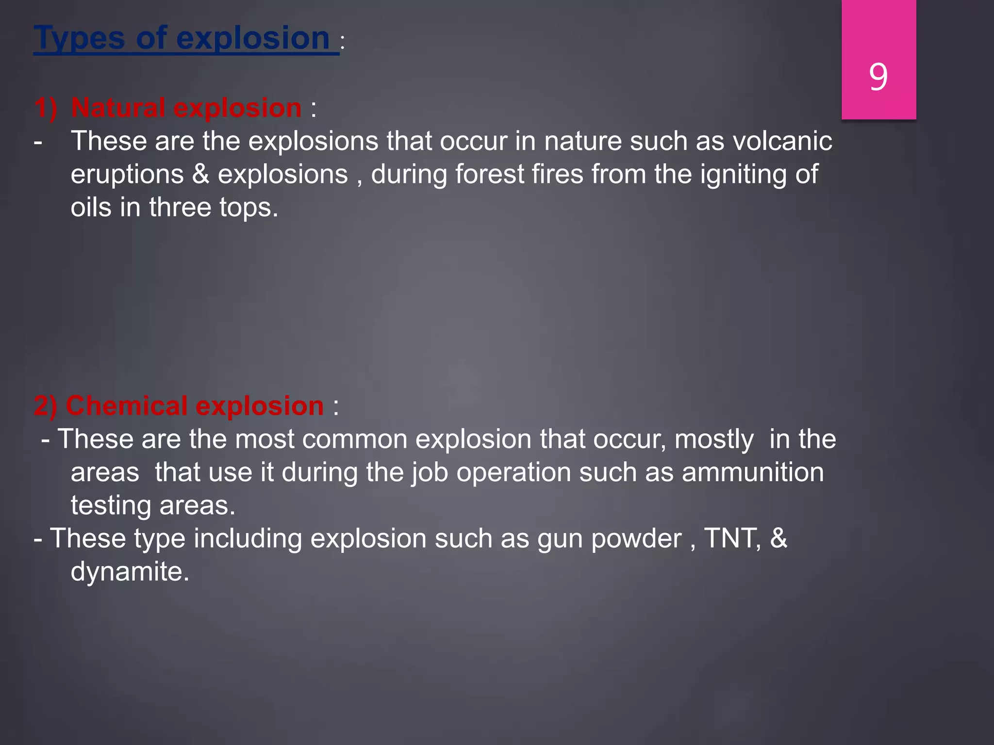 Fire and explosion hazards | PPTX