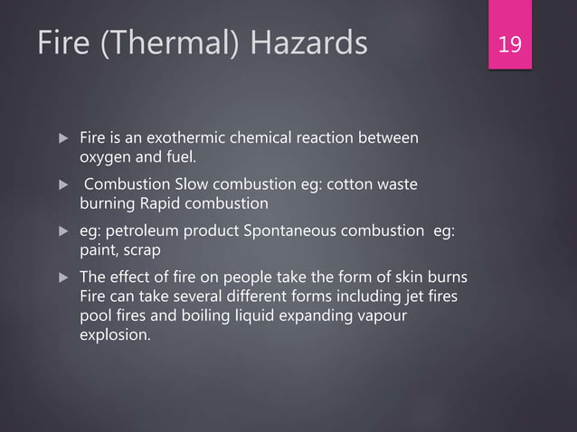 Fire and explosion hazards | PPTX | First Aid | Injuries
