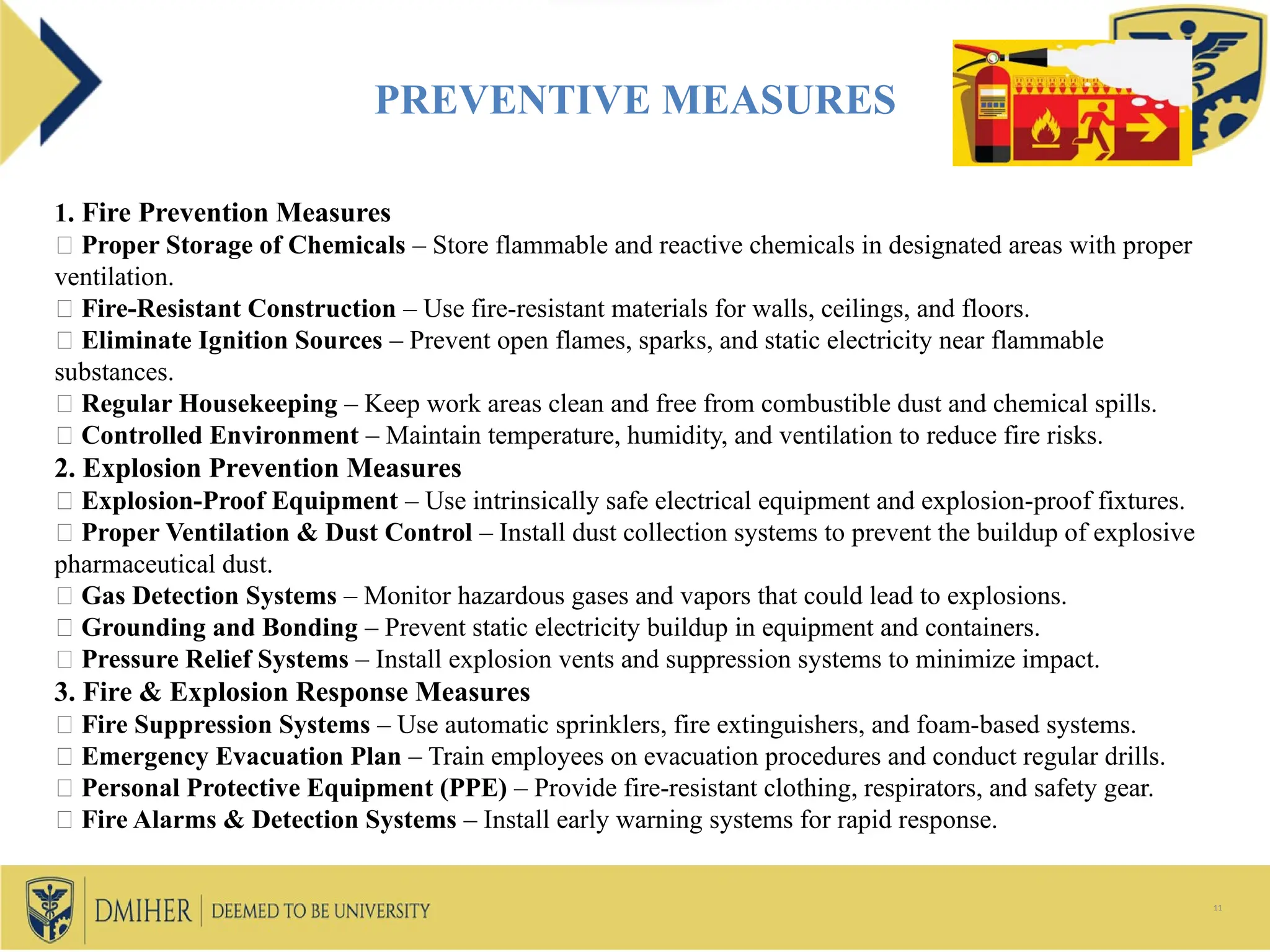 fire and explosion Introduction, Industrial processes and hazards ...