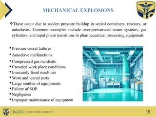 fire and explosion Introduction, Industrial processes and hazards ...