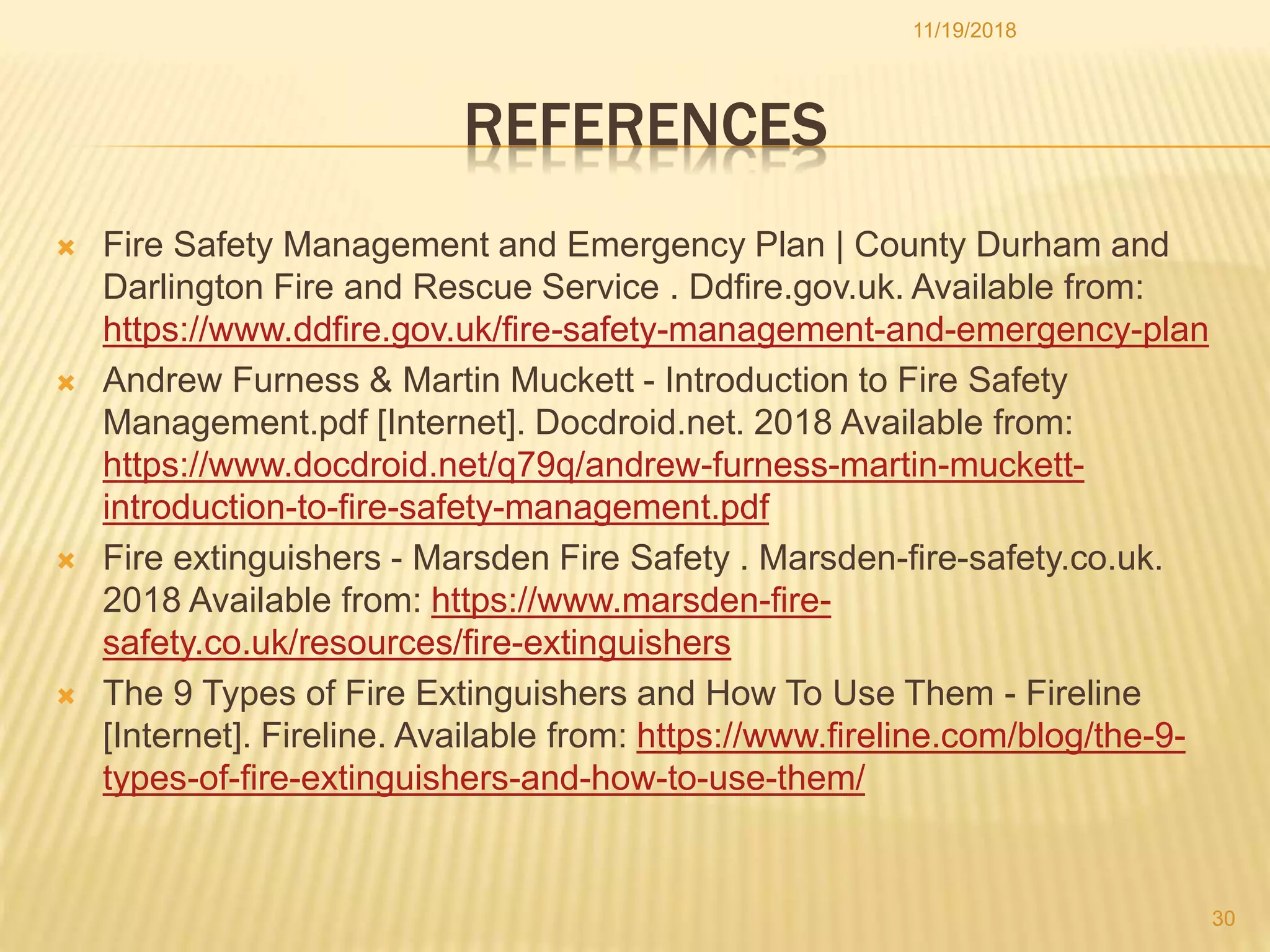 Fire prevention and safety management system | PPTX