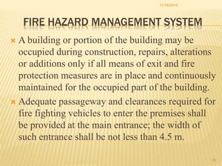 Fire prevention and safety management system | PPTX