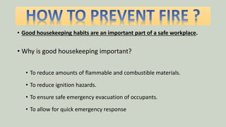 Fire prevention control | PPTX