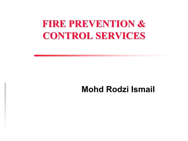 Fire Prevention & Control Services | PDF