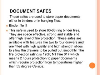 Fireproof chubb safes | PPTX