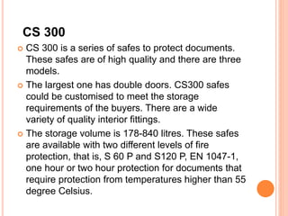 Fireproof chubb safes | PPTX