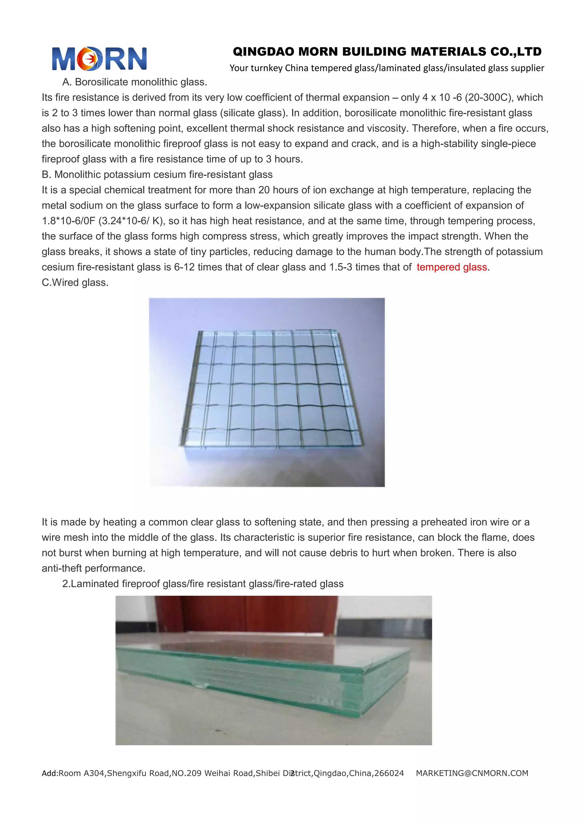 Fireproof Glass Types And Classification Pdf