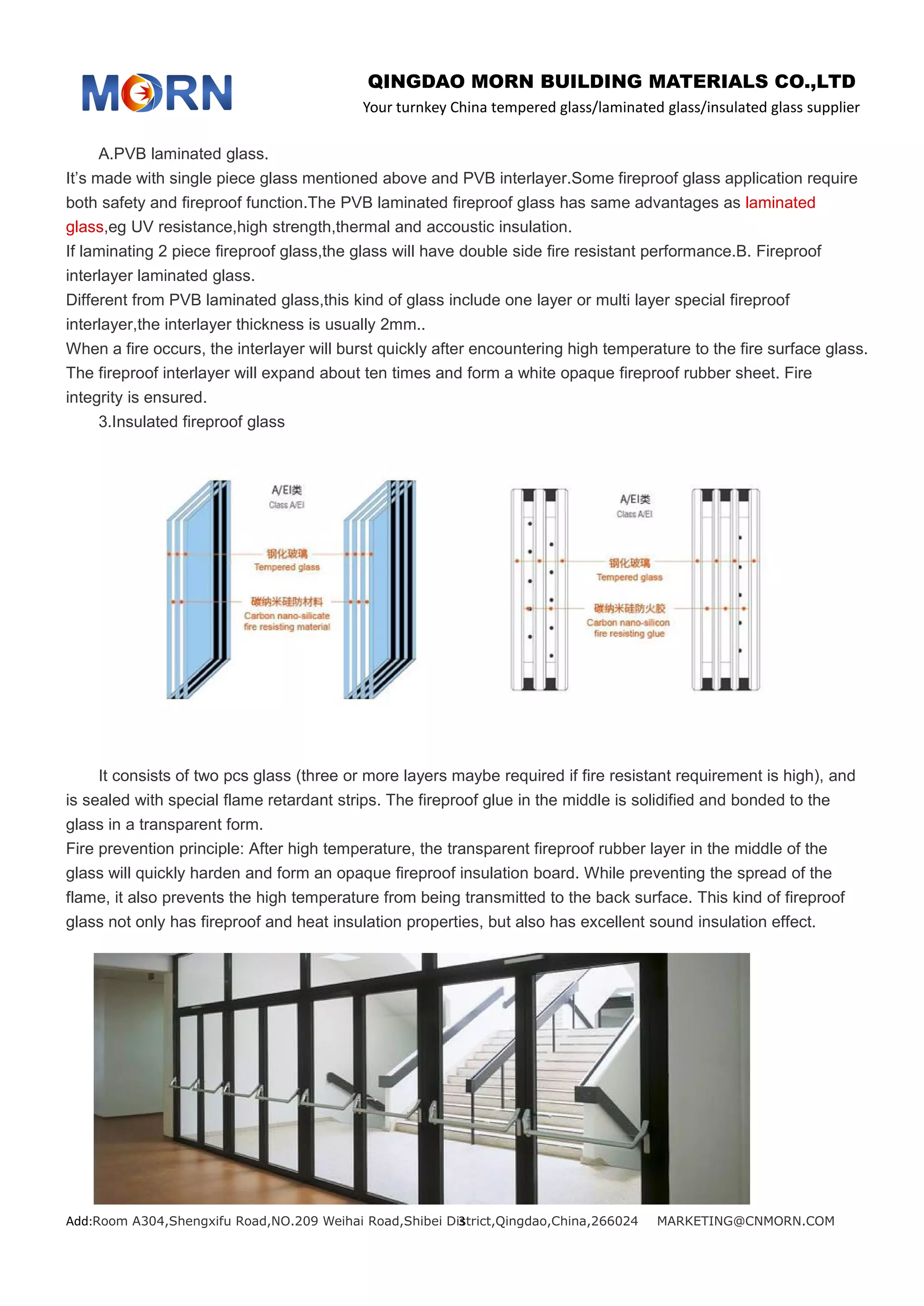 Fireproof glass types and classification | PDF