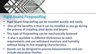 Fire proofing of steel | PPTX