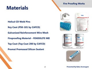 Fire Proofing works | PDF