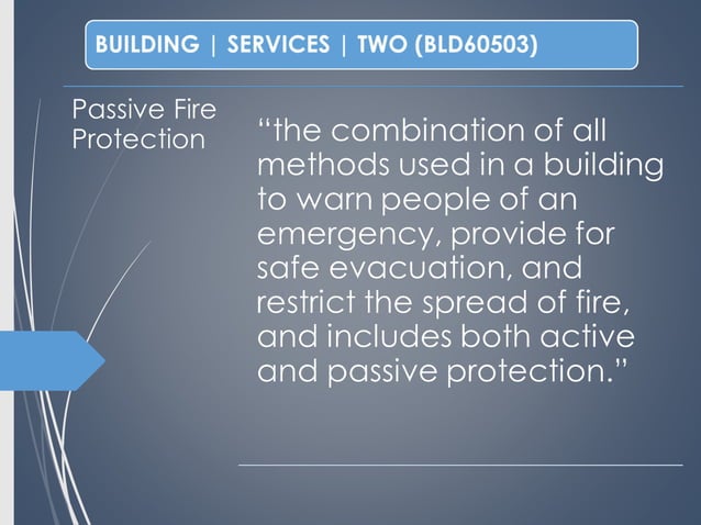 BS 2 Fire protection 4 | PPT