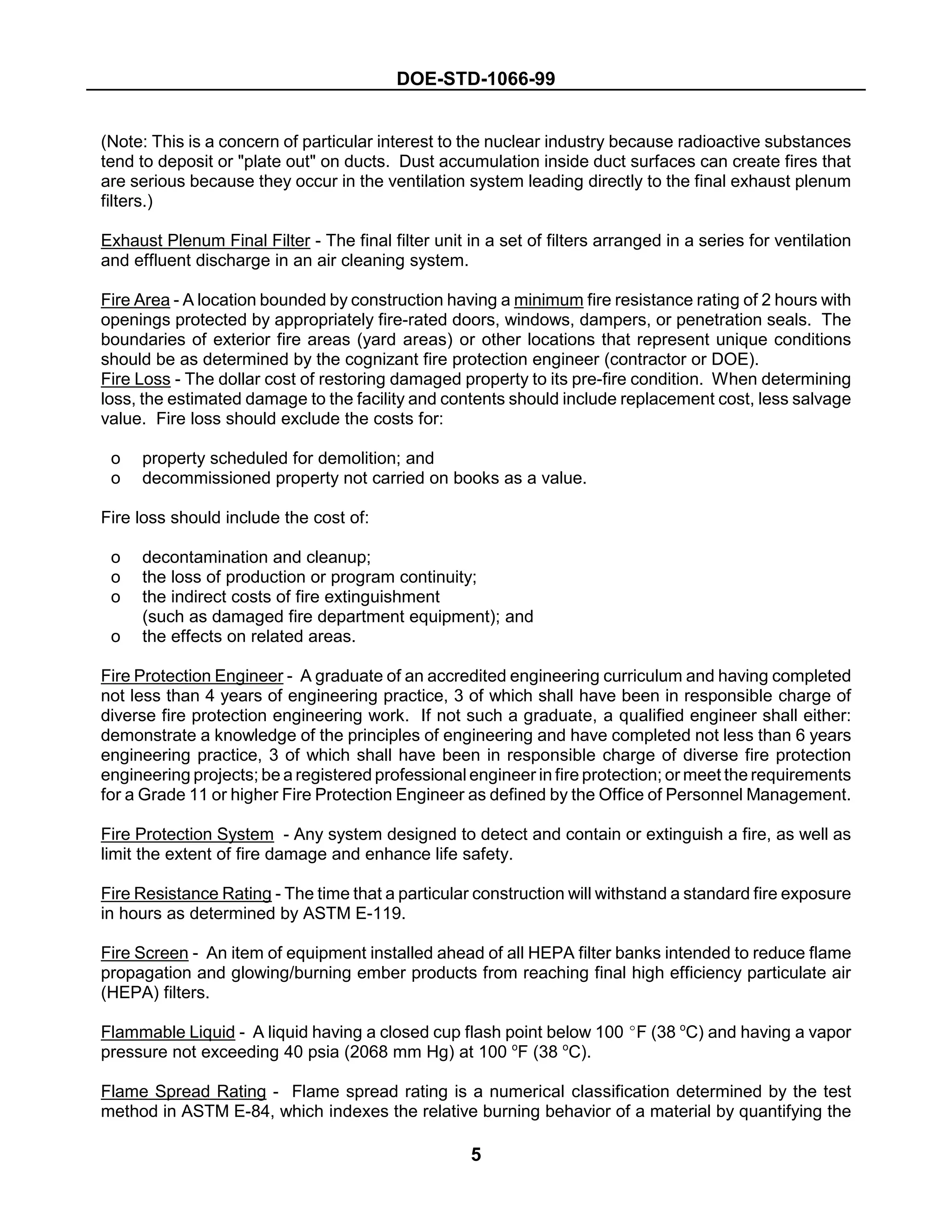 Fire protection design criteria | PDF