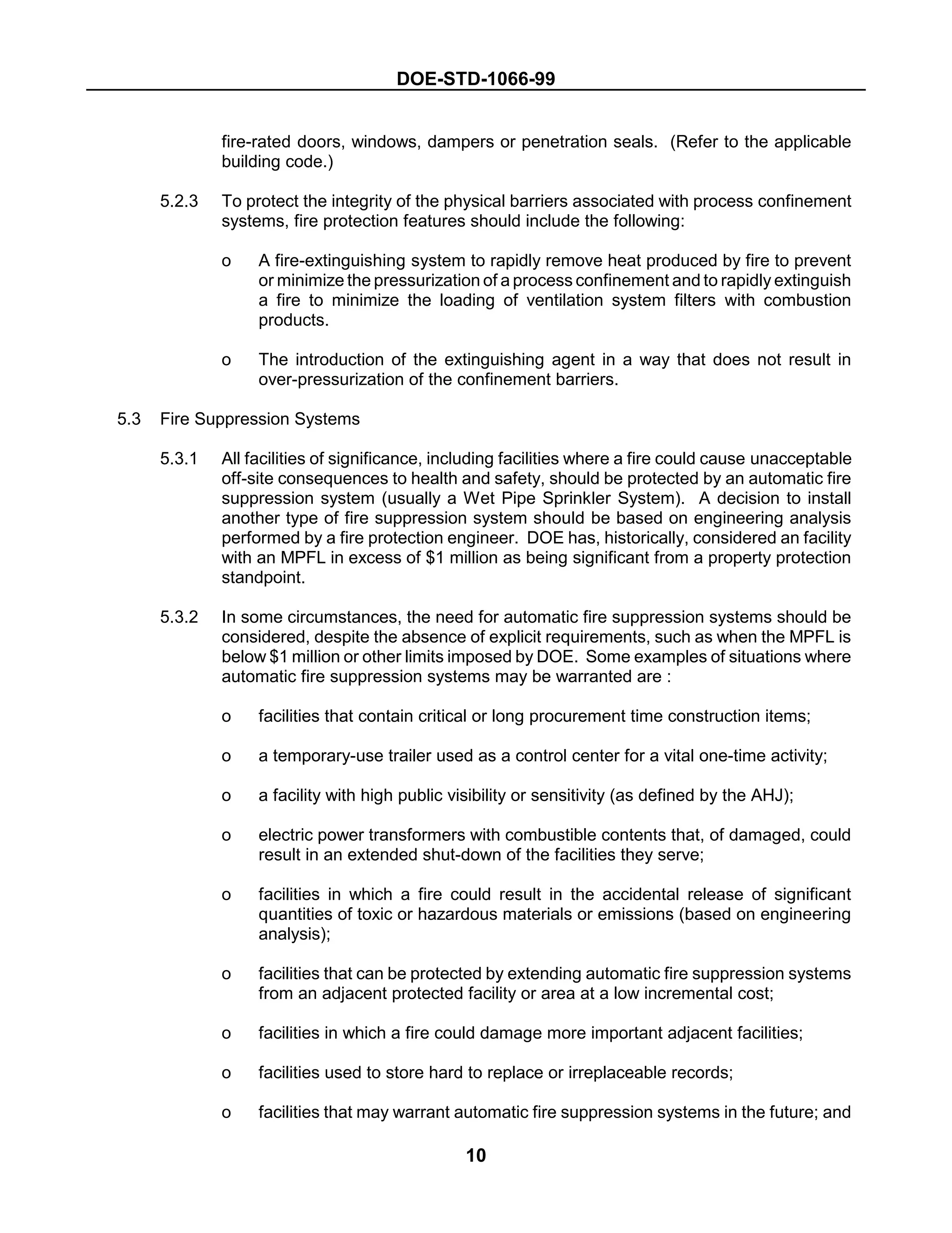 Fire protection design criteria | PDF
