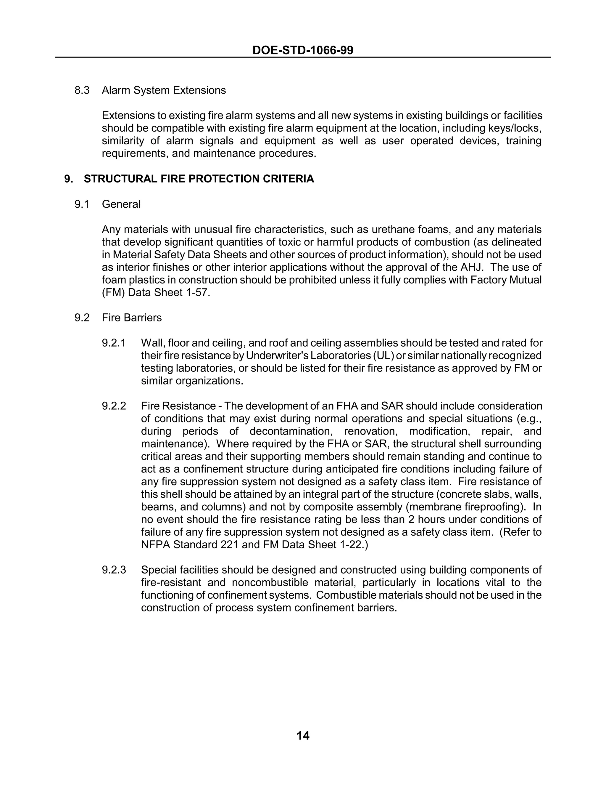 Fire protection design criteria | PDF