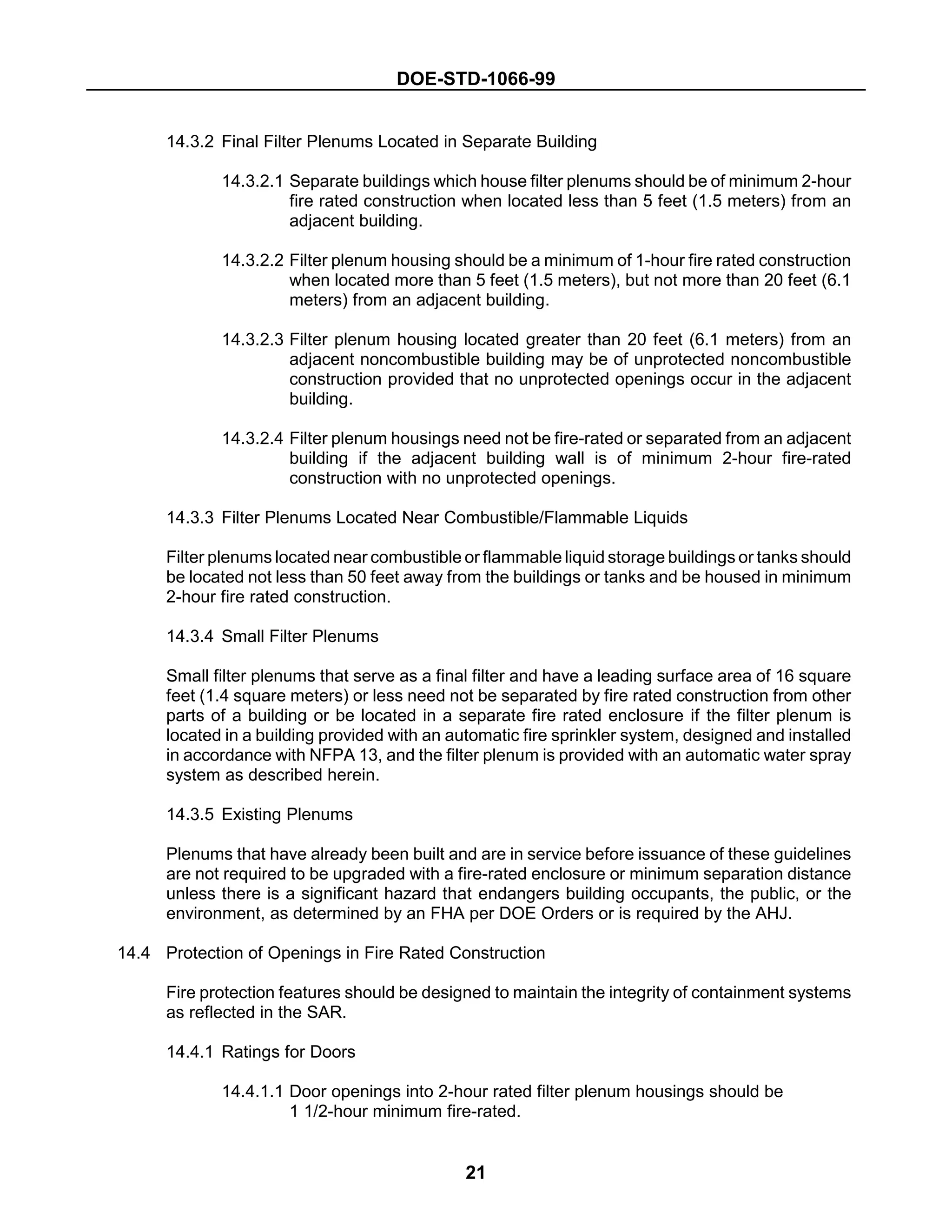 Fire protection design criteria | PDF