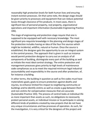 Fire protection engineering design and sustainability | PDF